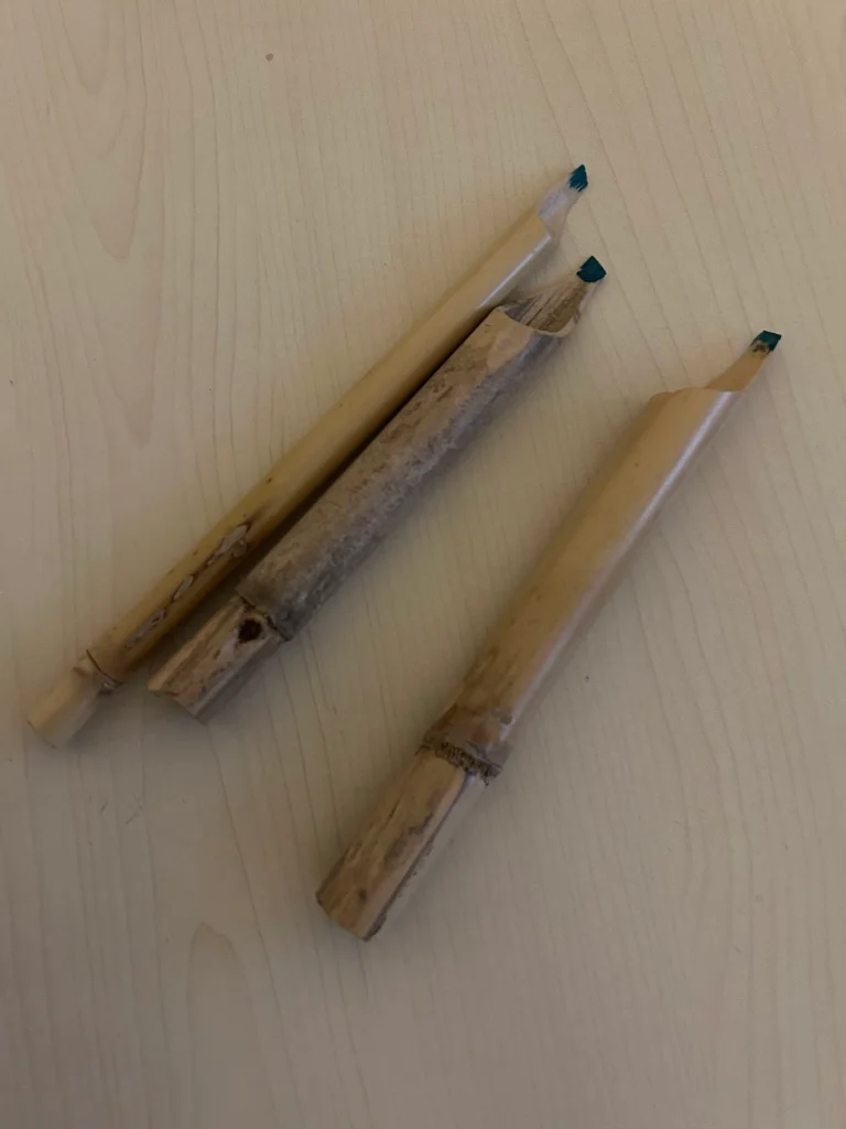 Set of 3 Bamboo Reed Qalam Pens - The Hobbyist's Roadmap